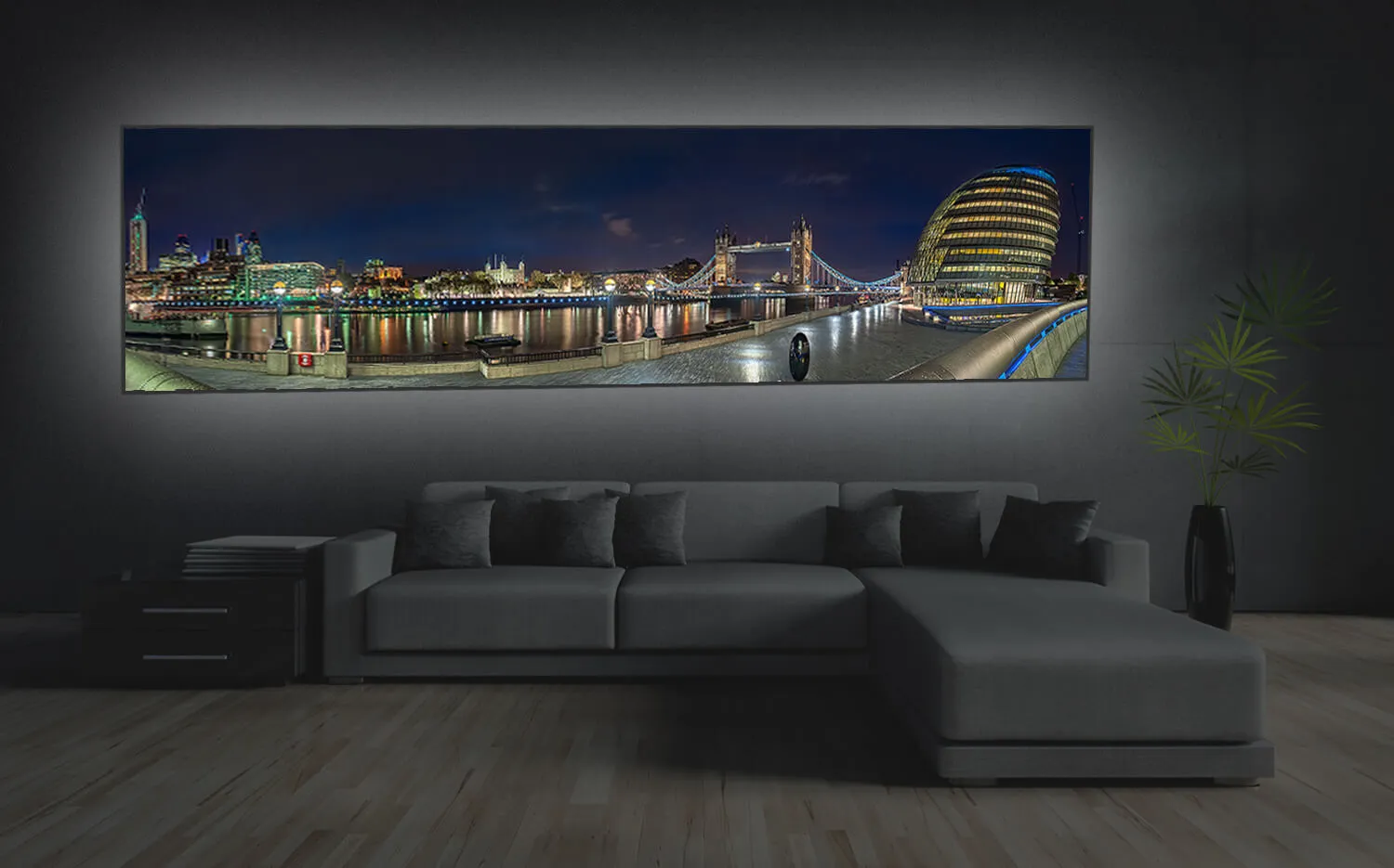 Städte Panoramabild London England Skyline Riverside als Wandbild ...